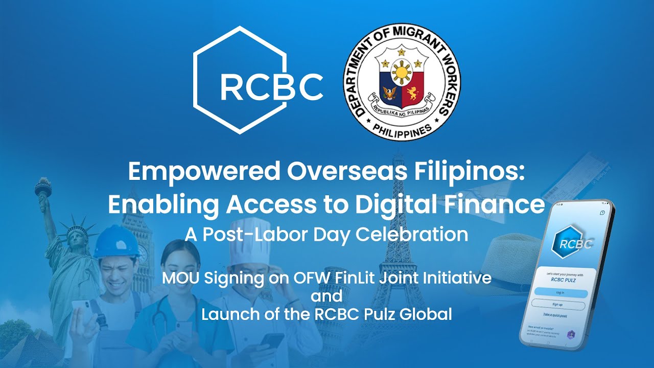 RCBC taps DMW in OFW-centric financial, digital literacy program → ...
